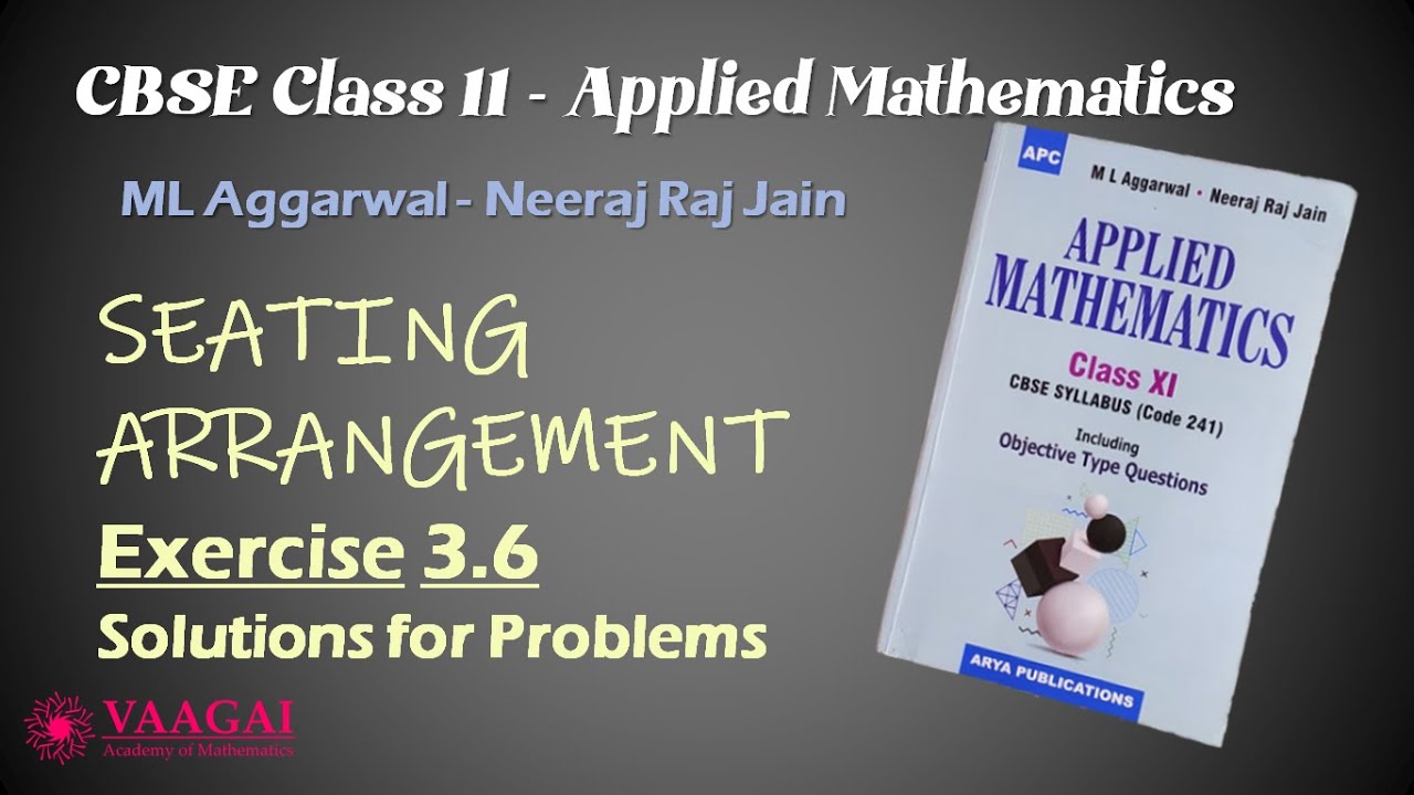 CBSE Class 11 Applied Mathematics | ML Aggarwal | Exercise 3.6 ...