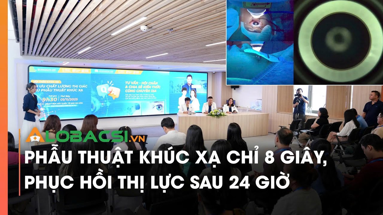 Phẫu thuật khúc xạ chỉ 8 giây, phục hồi thị lực sau 24 giờ | Video ...