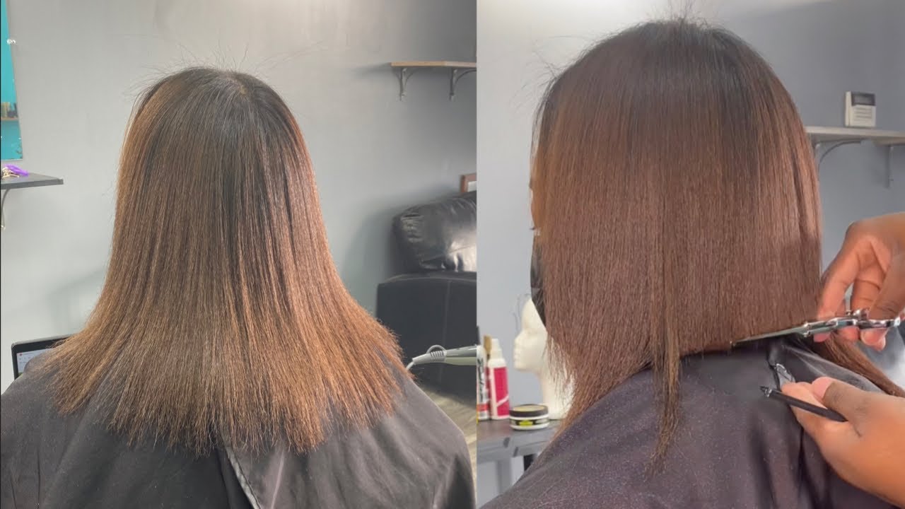 THE PERFECT BLUNT BOB - NATURAL HAIR - YouTube