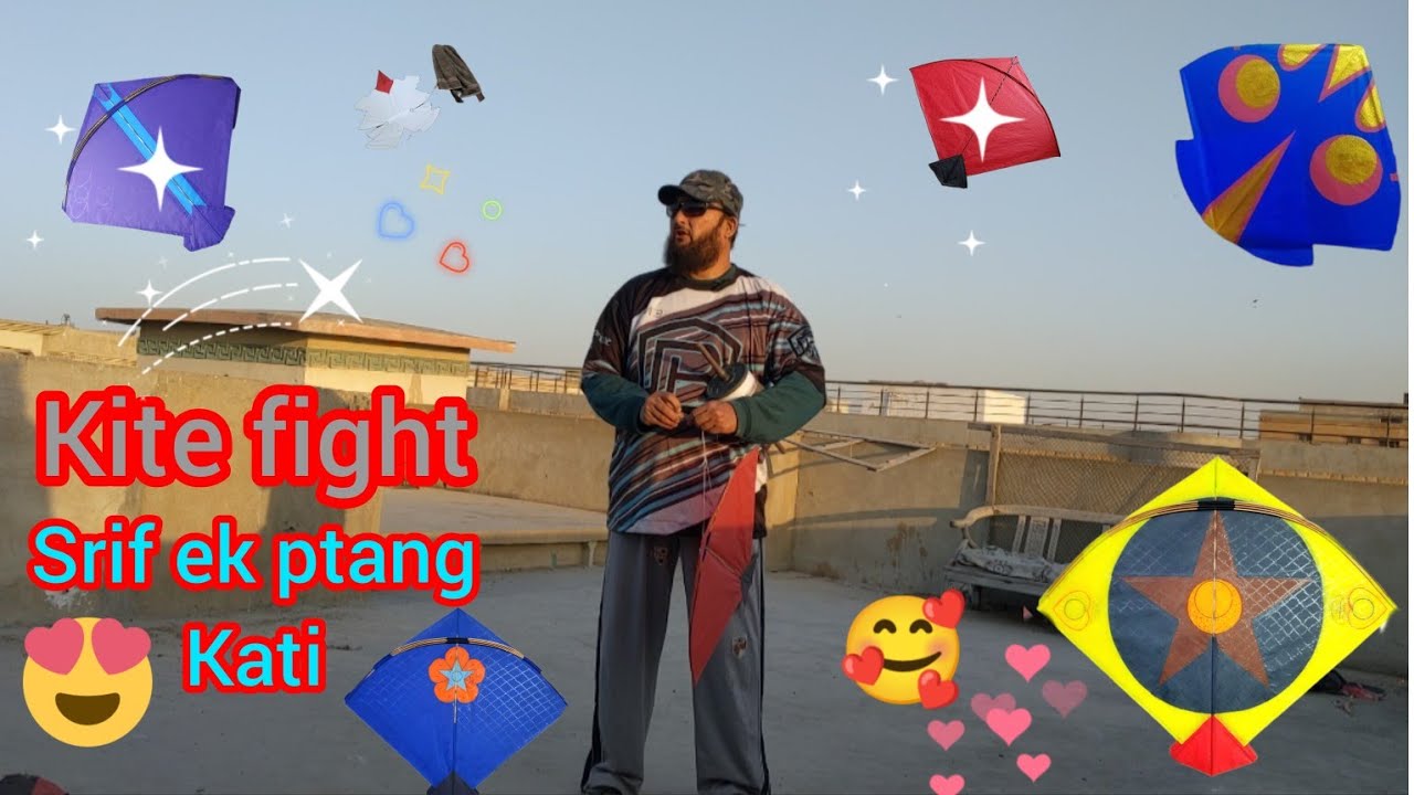 kite fight one kite cutting||nasir iqbal tv - YouTube