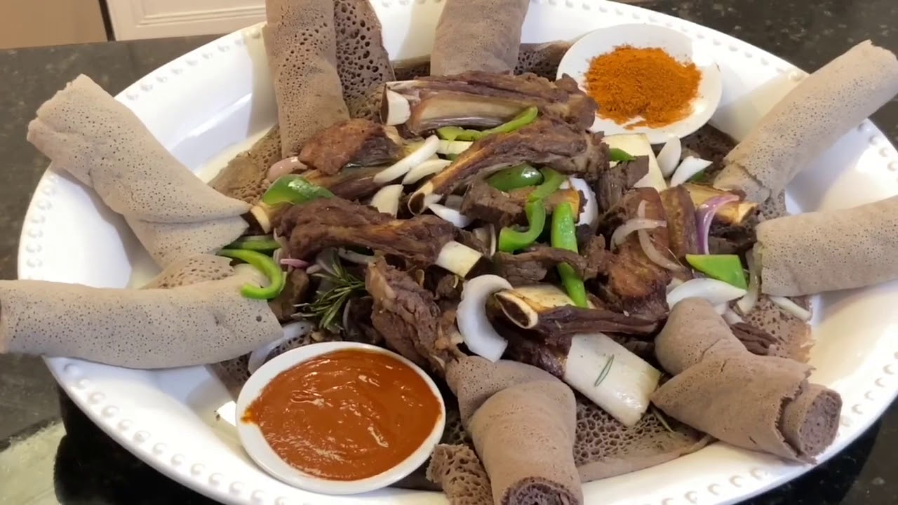 How to make Ethiopian Ribs and Tibs With Tg. ደረቅ የጎድን ጥቡስ አስራር ከቲጂ ጋር ...