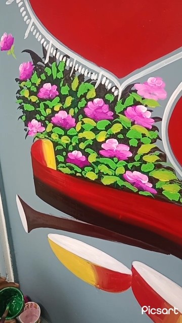 Marriage art' part 3 # wedding Art Wedding Art flower leaves # #papu ...