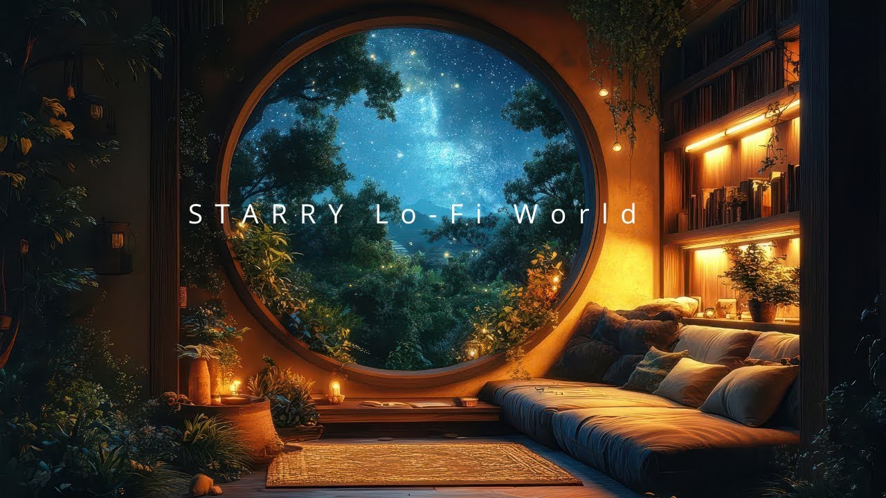 Relaxing Vibes in a STARRY Lo-Fi World - YouTube