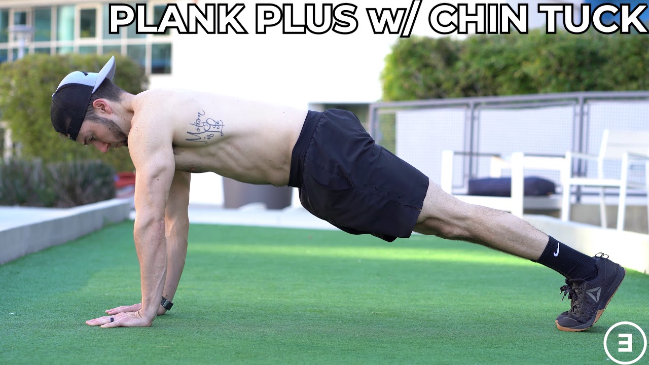 Plank Plus with Chin Tuck - YouTube
