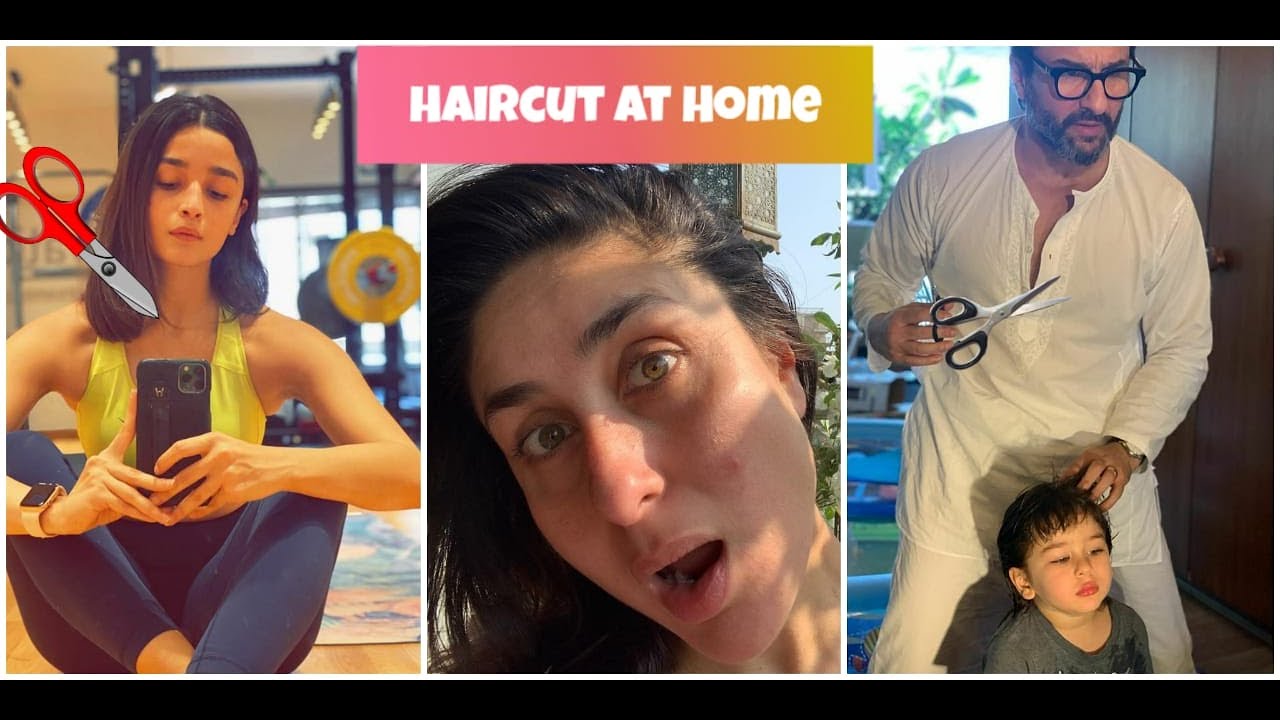 HAIRCUT AT HOME | Bollywood Haircut | Coronavirus Lockdown | DIY ...