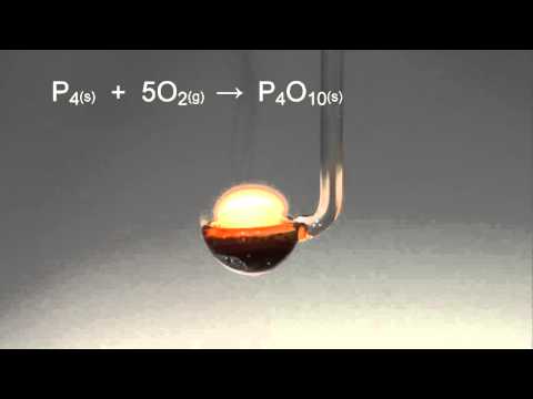 Reaction of Air with Phosphorus - YouTube