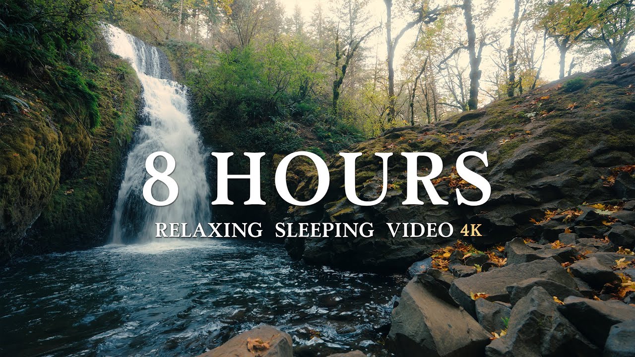 8 Hours • waterfall flowing water beautiful scenery ||| 挑一支影片陪你入睡 •瀑布 ...