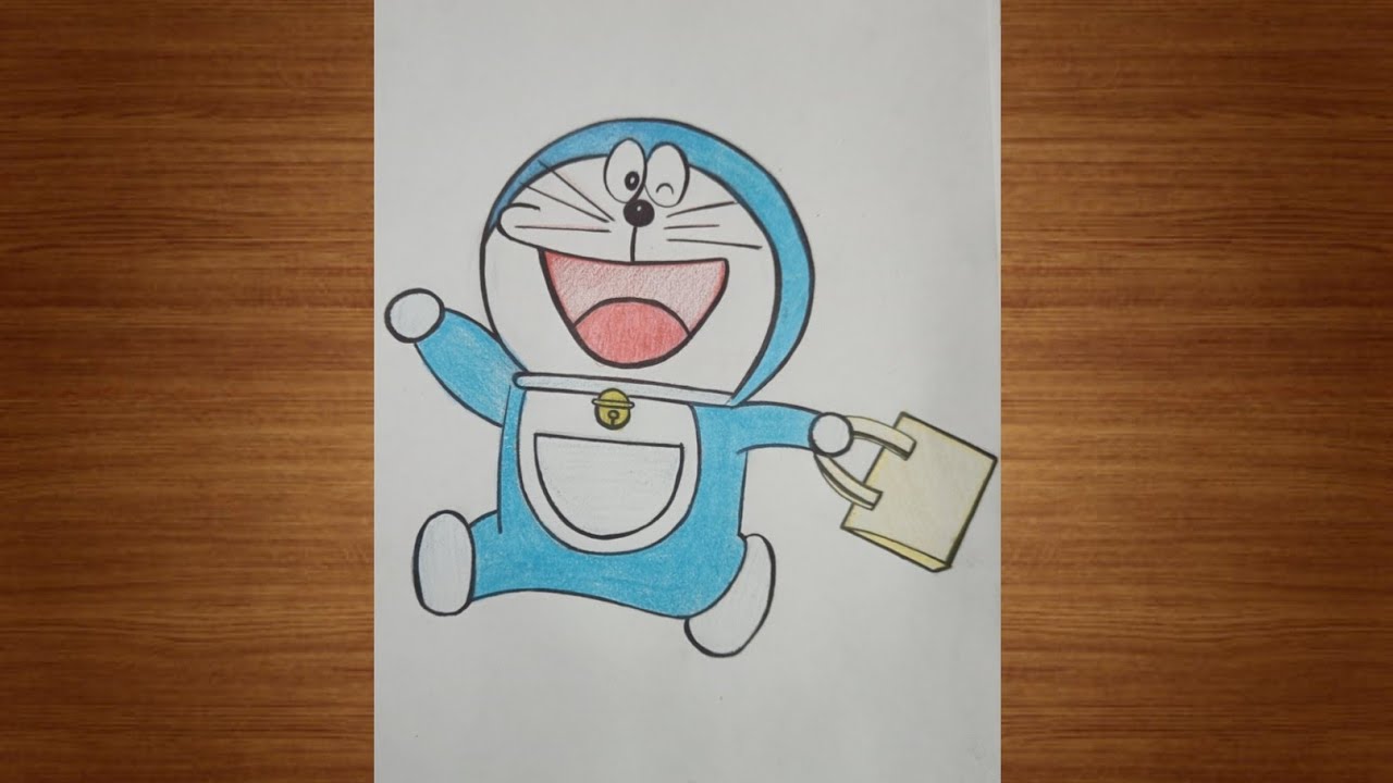 Doraemon drawing with pencil || easy Doraemon drawing step by step ...