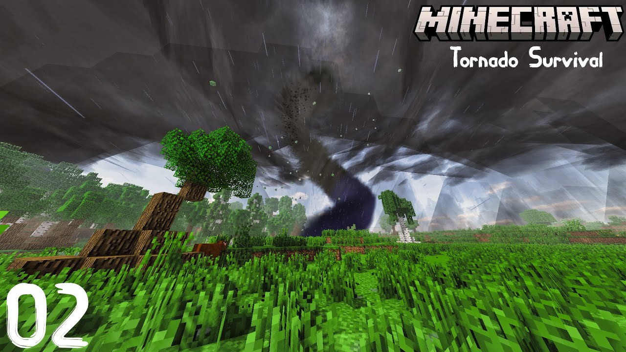 Minecraft Tornado Survival Remastered S5 Ep 2 Triple Supercells Youtube