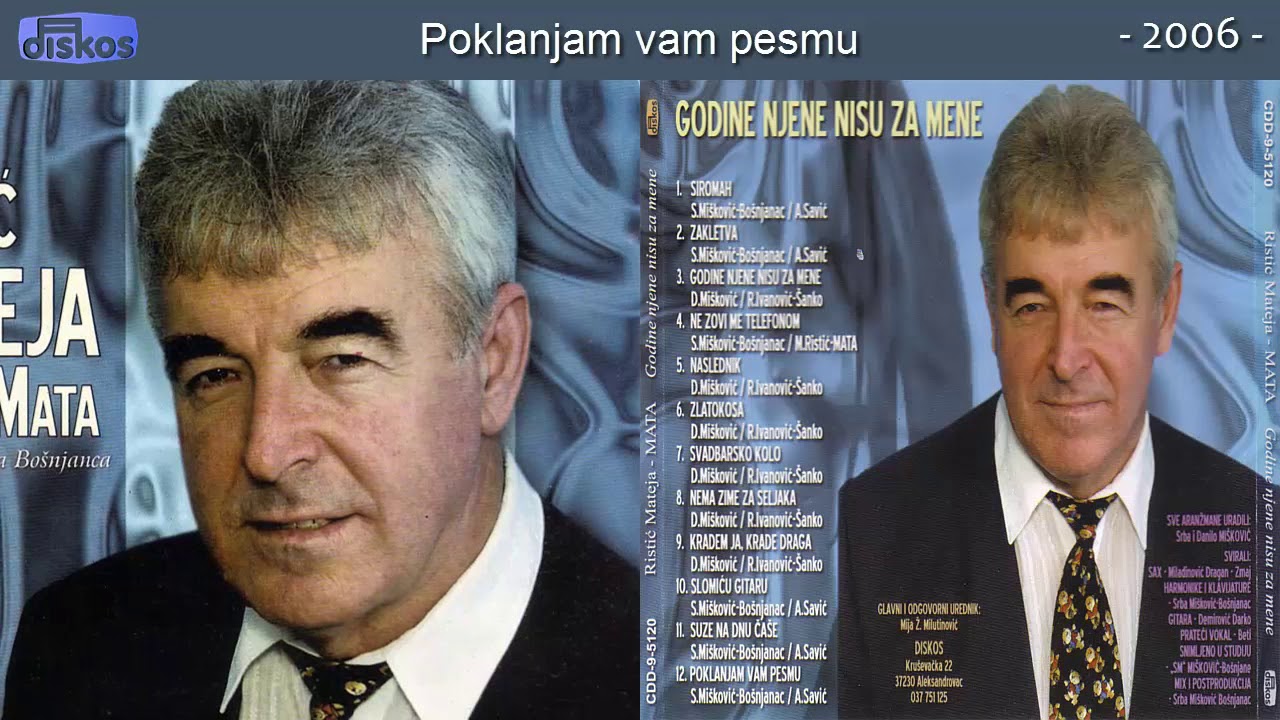 Mateja Mata Ristic - Poklanjam vam pesmu - (Audio 2006) - YouTube