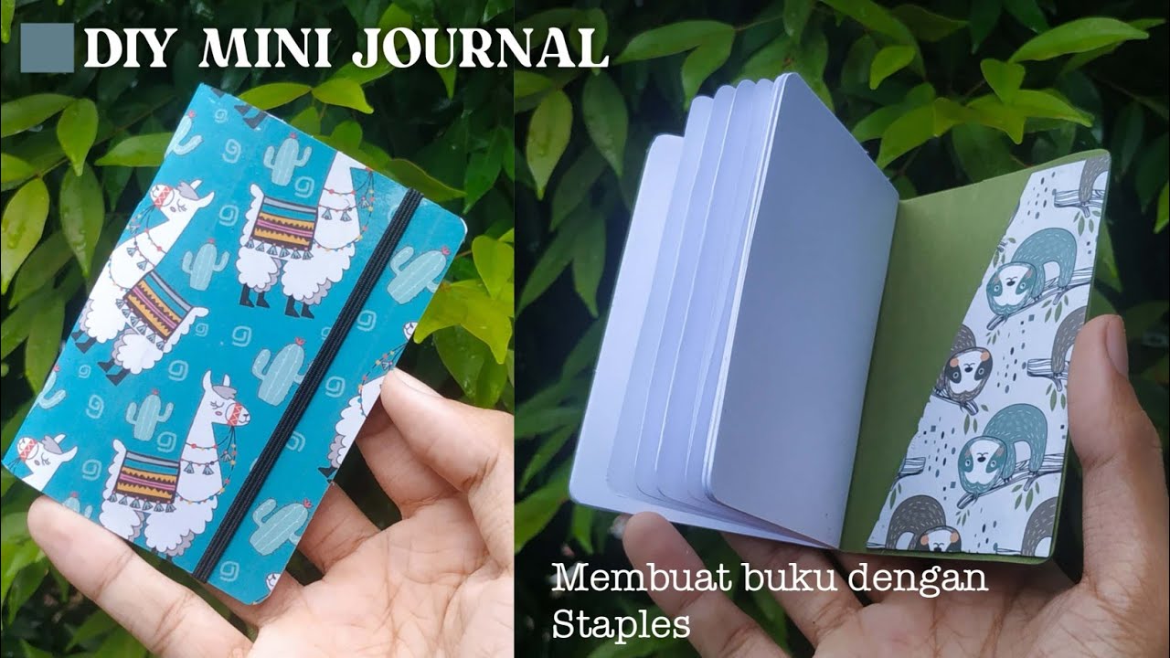 Membuat Buku Jurnal Mini - DIY Notebook - YouTube