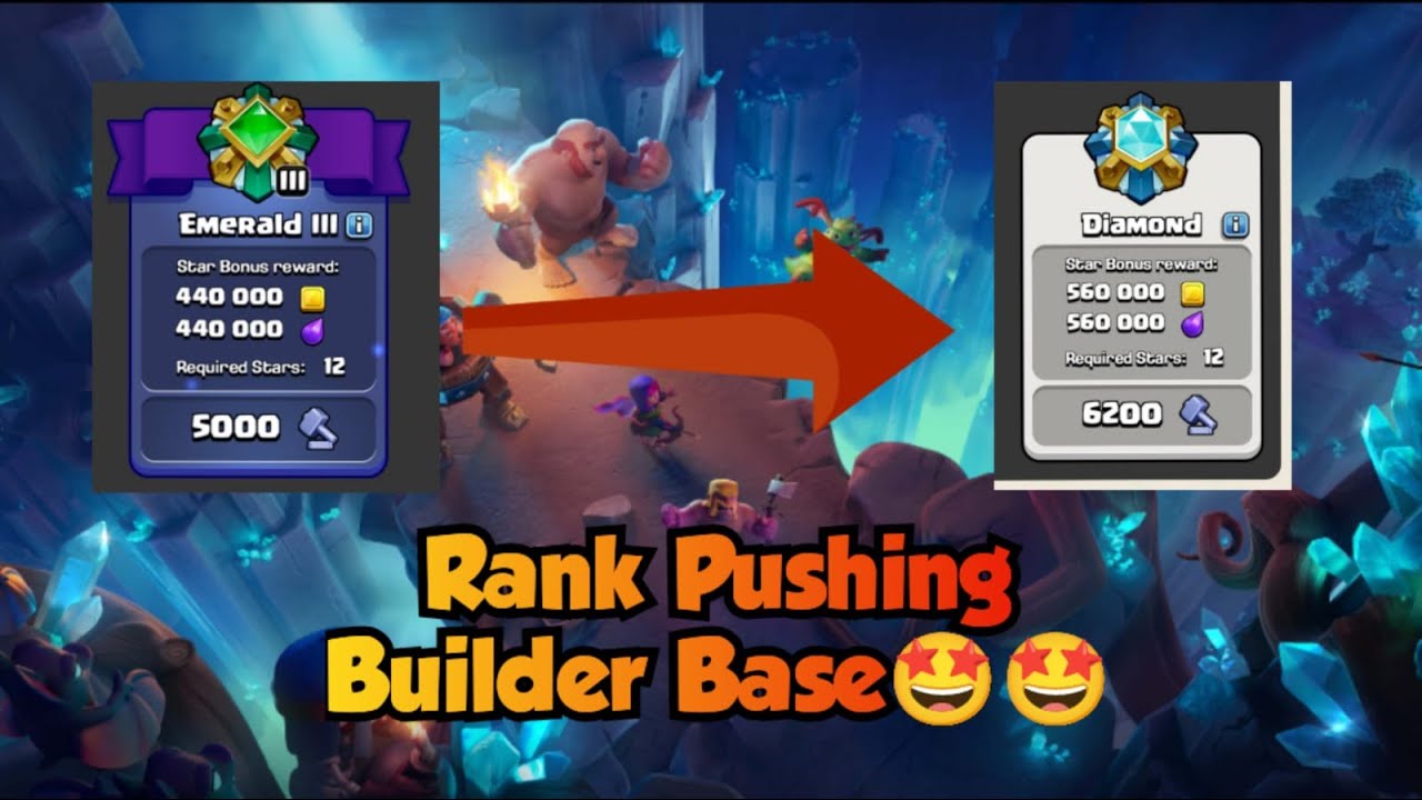 Rank Pushing Builder Base To Diamond 💎🤩😍 - YouTube