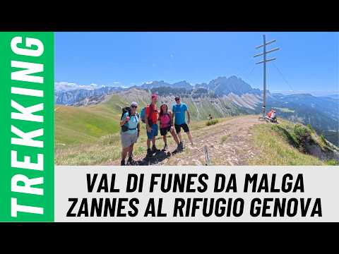 Val di Funes da Malga Zannes al rifugio Genova  4K