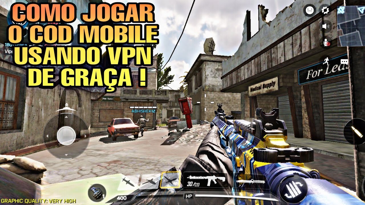 COMO JOGAR O COD MOBILE USANDO VPN GRÁTIS SEM ERRO ! - YouTube