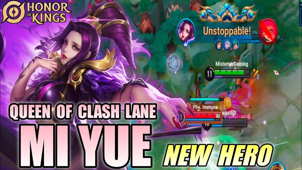 MI YUE NEW HERO FIGHTER Honor of Kings (HOK) OVER POWER! new meta clash ...