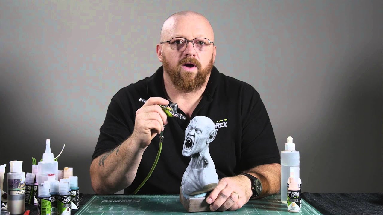 Model Figures Flesh Tone Airbrushing Series - 3 - Applying Base Coat ...