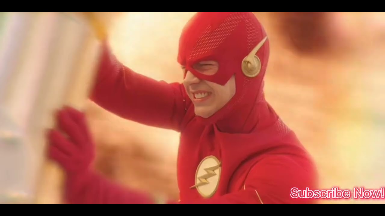 The Flash 9x01- Barry phasing through a Nuke scene - YouTube