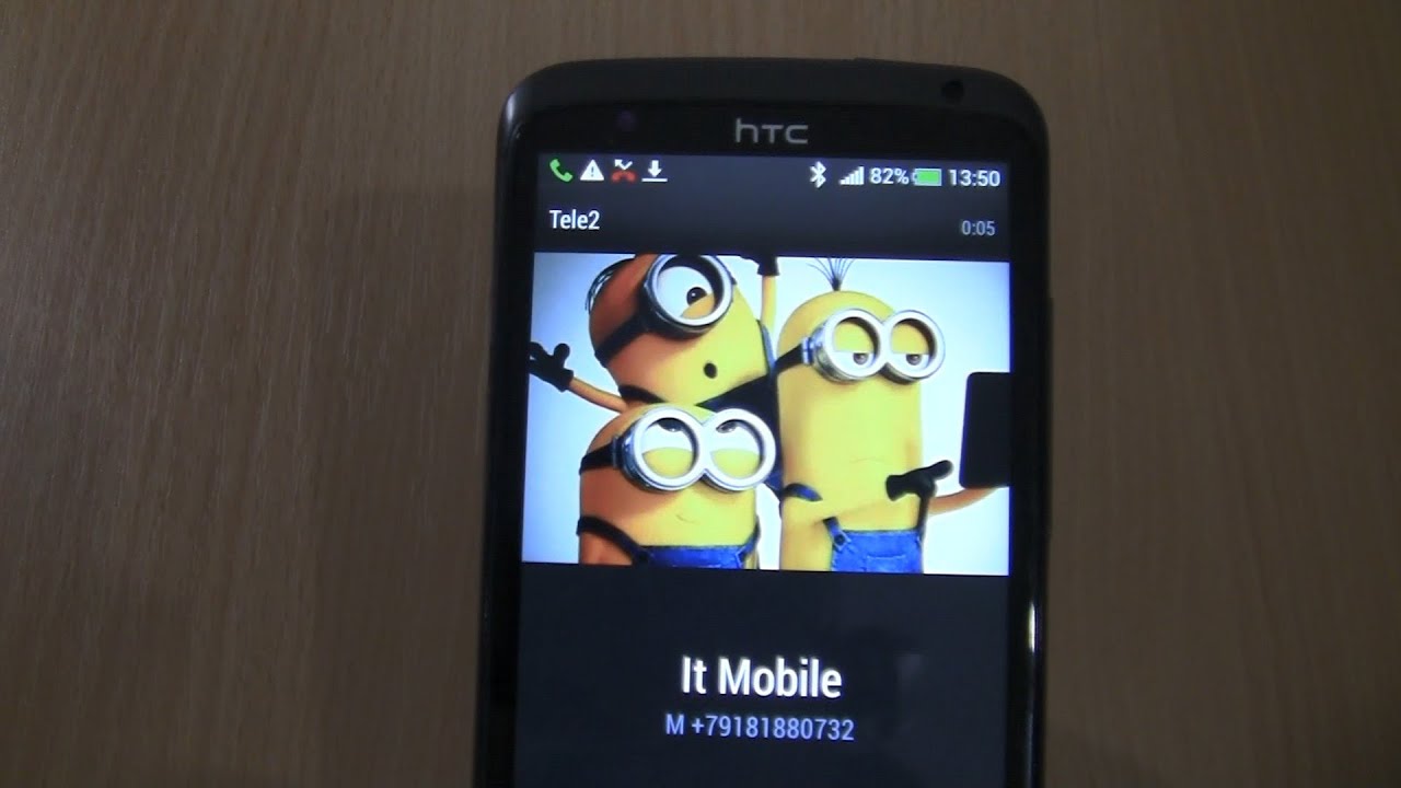 Minions call on HTC One X incoming call - YouTube