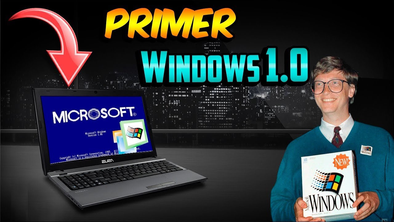 ⚡PRIMER Sistema OPERATIVO Windows 1.0 / VERSION HERCULES - YouTube