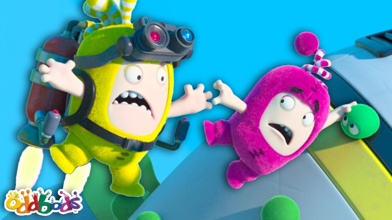 The ALIEN INVASION! | Oddbods 👹 | Action Cartoons For Kids - YouTube