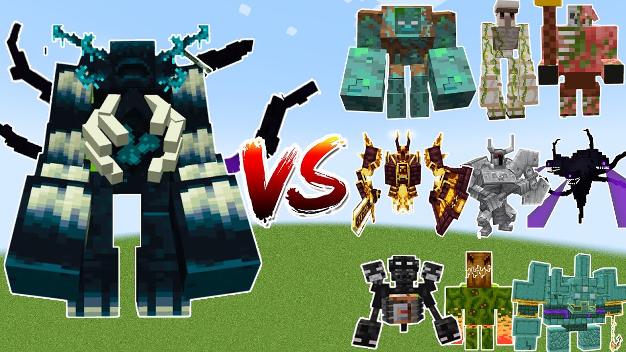 combined wither warden storm and warden and made them fight each other ...