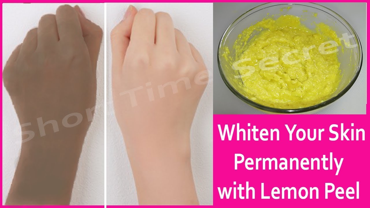 Whiten Your Skin Permanently with Lemon Peel | For Fair, Spotless ...