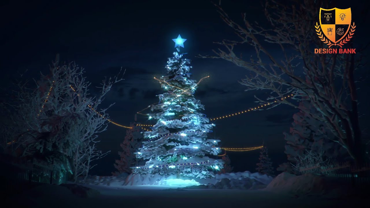 ID #1291 - Christmas Tree Logo Animation Intro Reveal - Design Bank ...