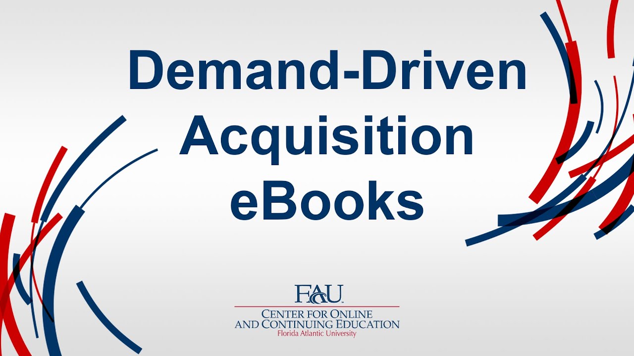Library: DDA eBooks (Demand-Driven Acquisition) - YouTube