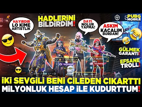 İKİ SEVGİLİ BENİ ÇİLEDEN ÇIKARTTI MİLYONLUK HESAP İLE KUDURTTUM! 🤣  | PUBG MOBILE