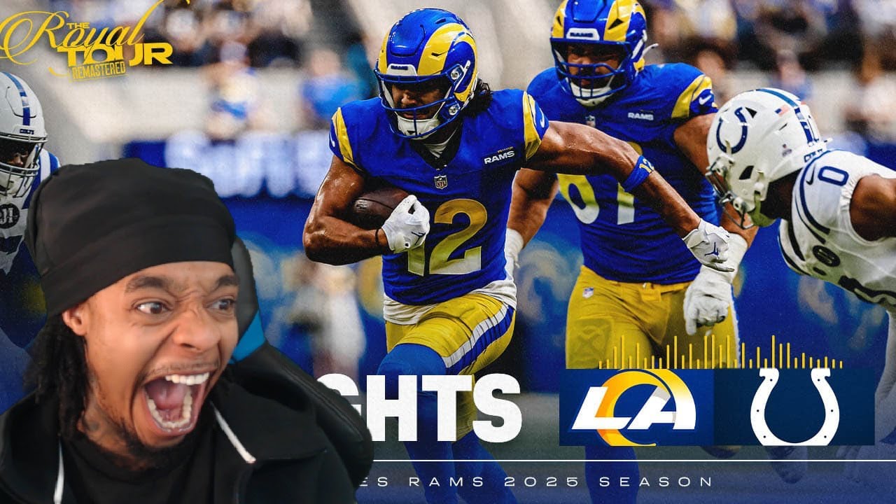 FlightReacts To Colts vs. Los Angeles Rams Game Highlights | NFL 2025 ...