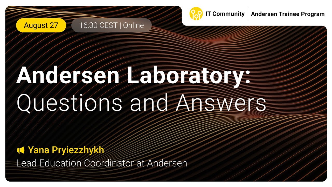Andersen Laboratory: Questions and Answers (English) - YouTube