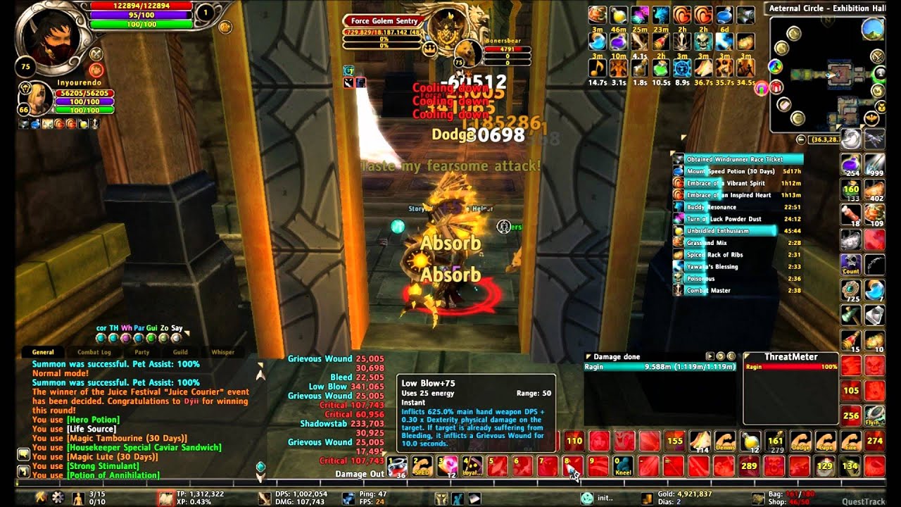 Runes of Magic - Rune Golem Sentry Solo - YouTube
