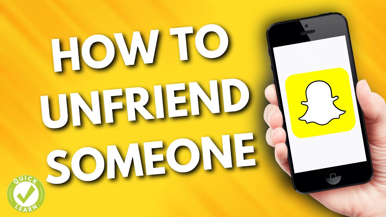 How To Unfriend Someone On Snapchat (Fast & Easy) - YouTube