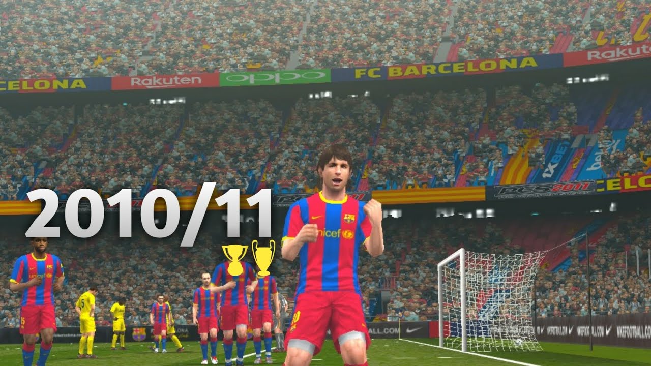 Lionel Messi • Goals, Skills & Assists • 2010/11 • PES 11 PSP - YouTube