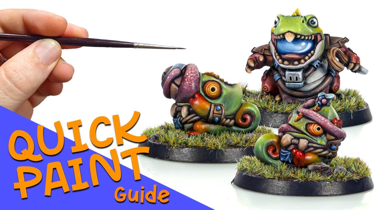 Quick Paint Miniatures for Semi-Pro Results! - YouTube