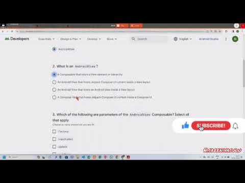 Unit 8 Views and Compose, Views in Compose Quiz answers - YouTube