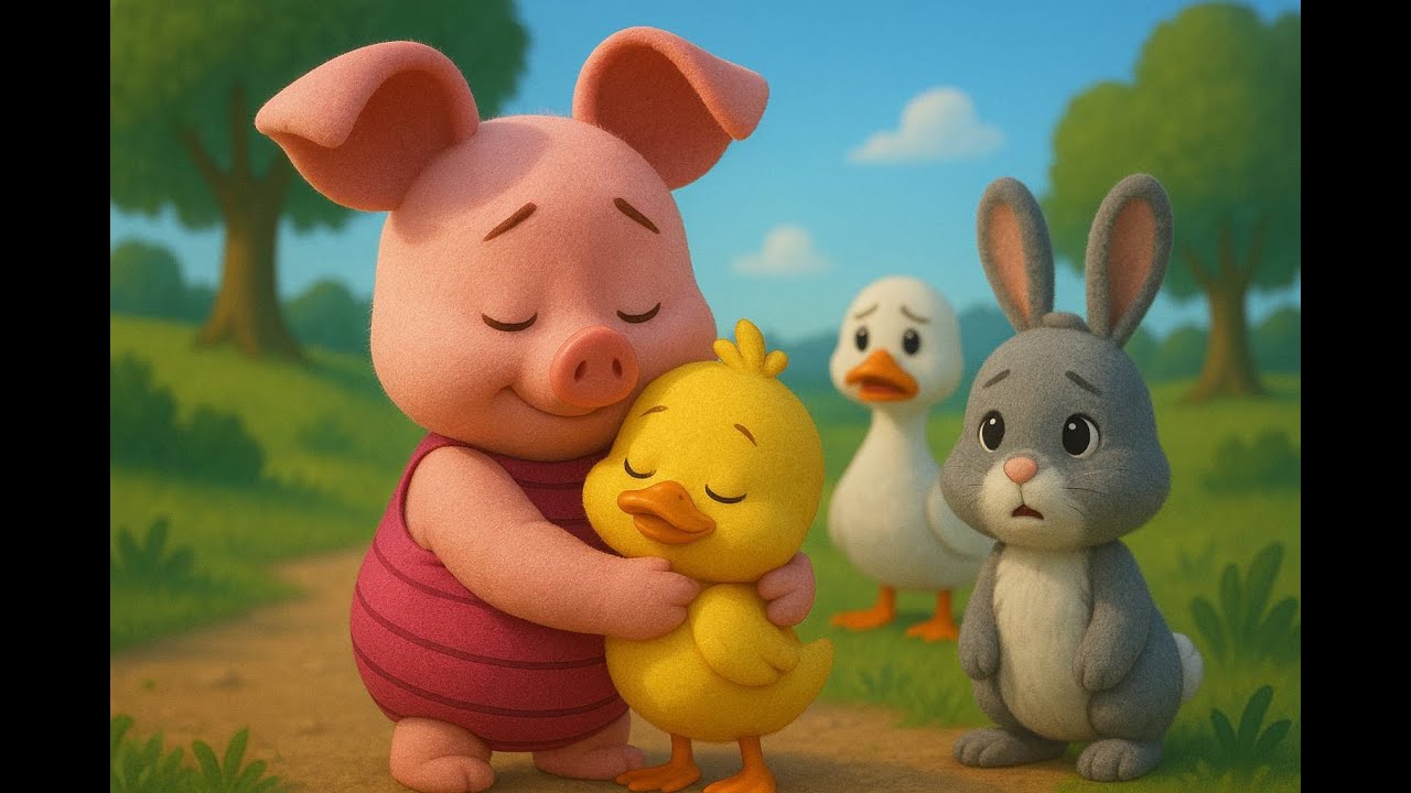 Piglet & Bunny Save the Lost Ducklings | A Heartwarming Rescue ...