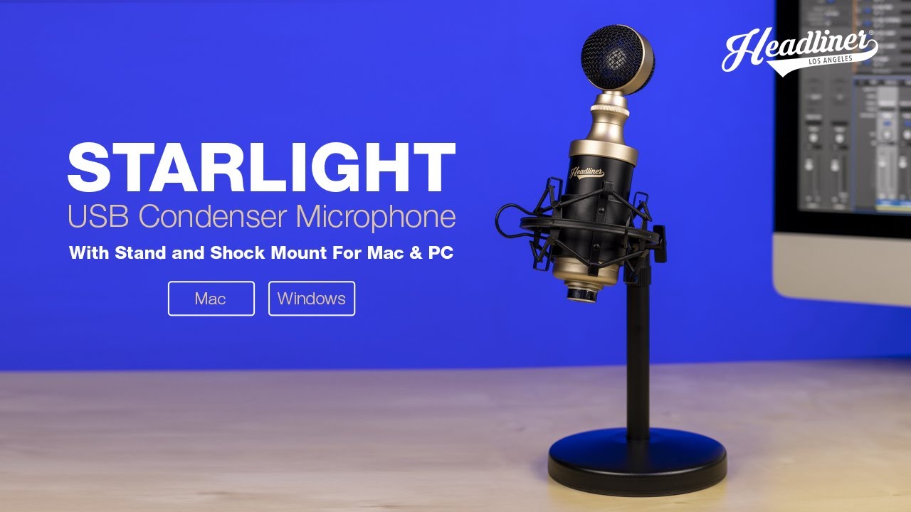 Headliner Starlight | Vintage Style USB Condenser Microphone - YouTube