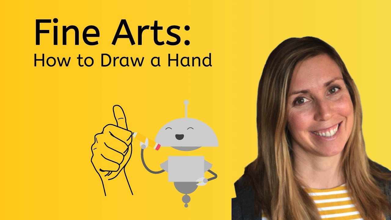 Fine Arts: How to Draw a Hand - Drawing for Kinds! - YouTube