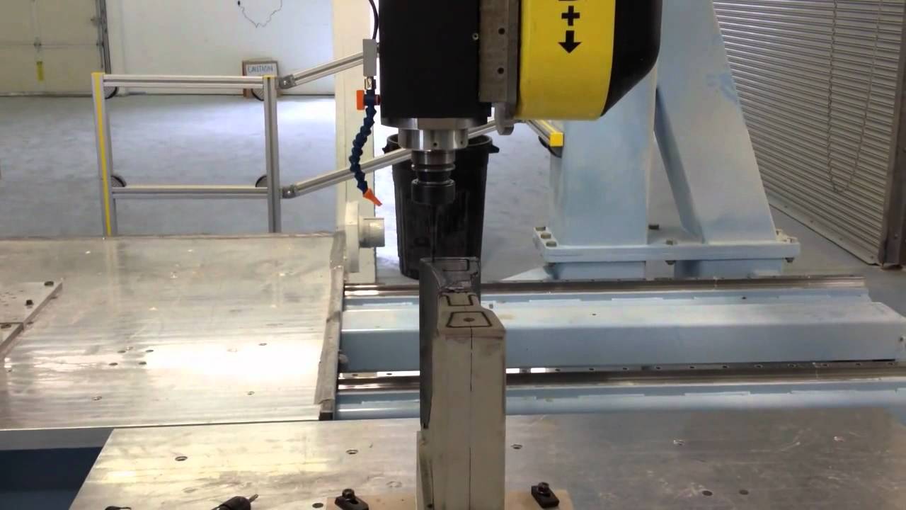 Unitech Composites 44 - DMS 5 Axis CNC Machining Center - YouTube