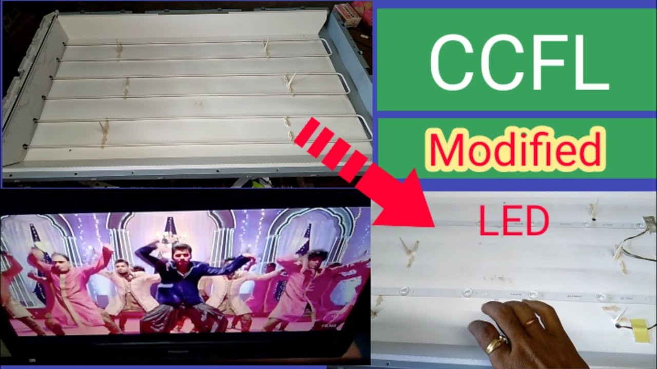 How to modify CCFL to LED, LCD TV. - YouTube