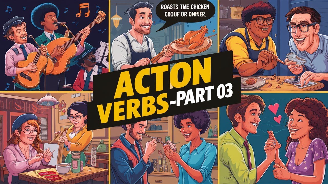 Action Verbs । Common Action Verbs in English | Part 3 | English ...