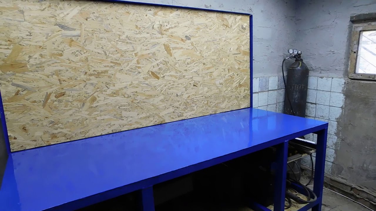 DIY Workbench from a profile pipe for a workshop. - YouTube