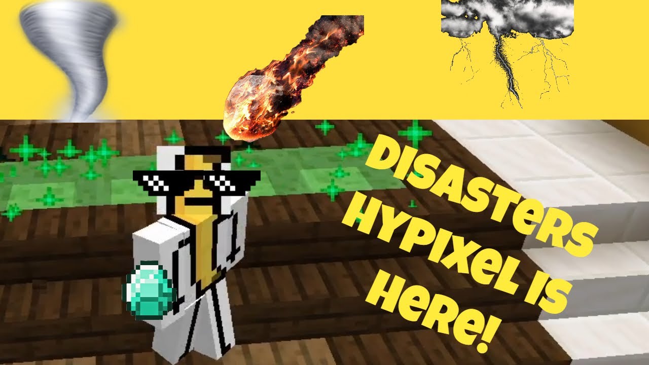Playing New Hypixel Game "Disasters" and Other Minigames! - YouTube
