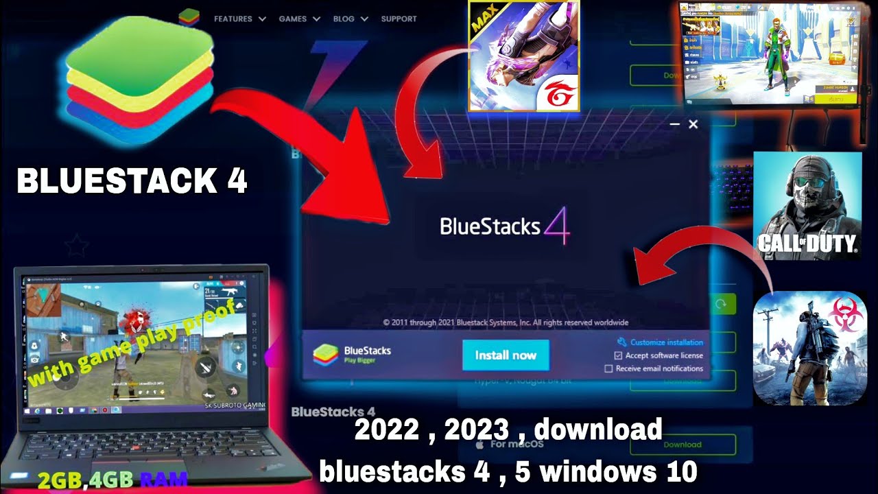 how to download and install bluestacks 4 on windows 10 | Vest virgin ...