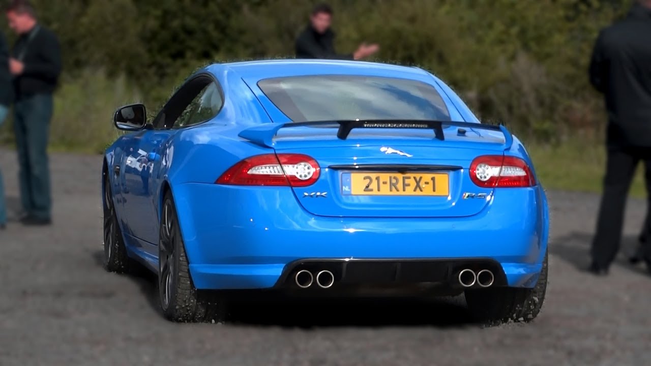 12x Jaguars XKR-S - Drive by´s And walkaround at Parking Nurburgring ...