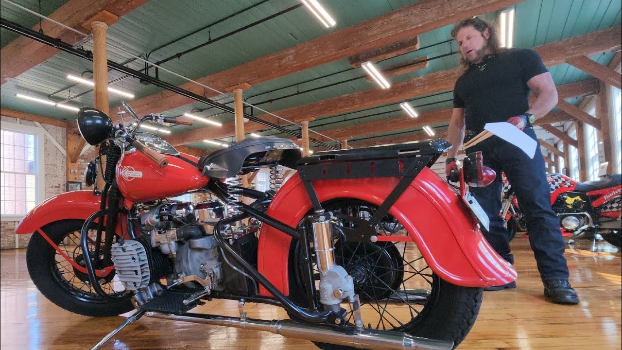 SUPER RARE 1942 ARMY EXPERIMENTAL HARLEY DAVIDSON XA IN CONCOURSE ...