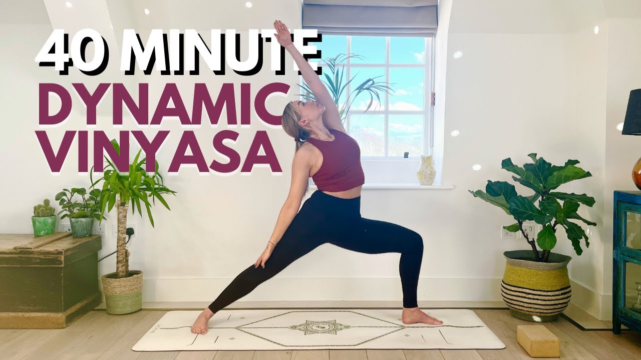 40 MINUTE DYNAMIC VINYASA - ALL LEVELS YOGA FLOW - YouTube