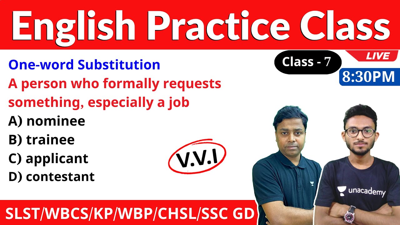 English Class 2022 WBP KP & WBCS | MCQs Model Practice Set - 07 | TWS ...