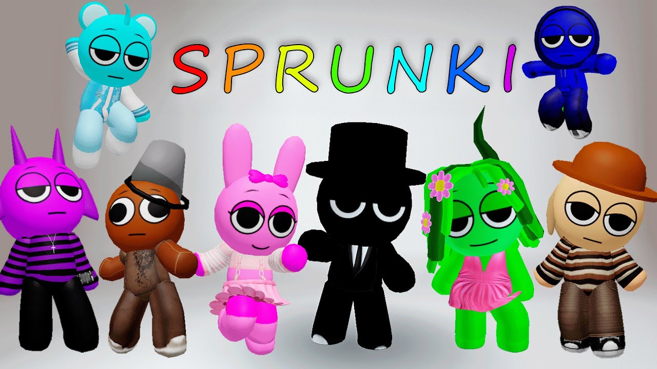 🖤 How to make cute SPRUNKI avatar Part 2 Roblox - YouTube